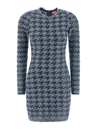 Diesel Robe Au Genou - Bleu