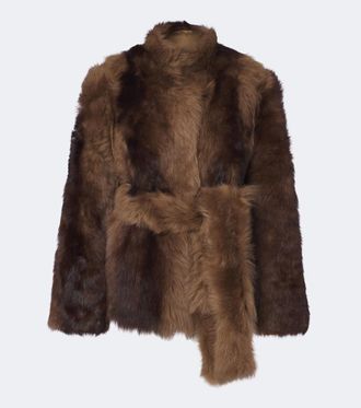 Nour Hammour Veste Elsa en shearling