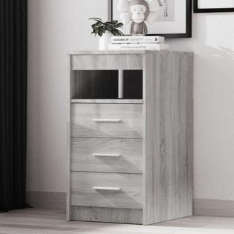 vidaXL Armoire &agrave; tiroirs Sonoma gris 40x50x76 cm Bois ding&eacute;nierie