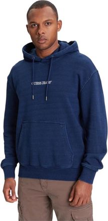 Guess Homme, Sweatshirts et sweats &agrave; capuche, Bleu, Taille: XS Reg Embro Sweat