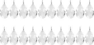 Yarnow 20stücke Kristall Pendel Transparente Netzform Kristallanhänger Für Kronleuchter Lampenaccessoires Hochzeits Und Festtagsdekoration