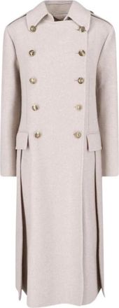 Ermanno Scervino Zweireihiger Mantel - - Coats - Damen - Beige - S