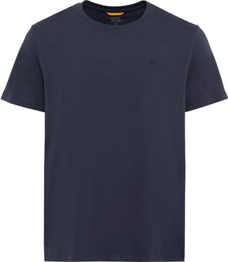 Camel Active T-Shirt CAMEL ACTIVE, Herren, Gr. 4XL, night blau, Jersey, Obermaterial: 100% Baumwolle, regular fit normal, Rundhals, Shirts T-Shirt, mit Rundhalsaus