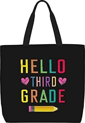 Generic Sac Fourre-Tout Bonjour, Ma&icirc;tresse De Ce2 Sac &Agrave; Bandouli&egrave;re En Toile R&eacute;utilisable Personnaliser Sacs En Toile Pour Femmes, Pour Filles, Femmes, Tous L