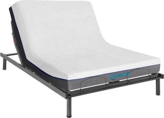 Vente-Unique Vente-unique - Lit &eacute;lectrique de relaxation lattes + matelas m&eacute;moire de forme - 140 x 200 cm - jimbaran ii de dreamea
