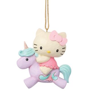 Enesco Sanrio by Jim Shore Hello Kitty reitet EIN Einhorn zum Aufh&auml;ngen, 9,1 cm, Mehrfarbig