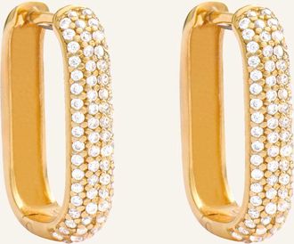 Pompidou Ohrringe Chloe Pavé By Glambou gold