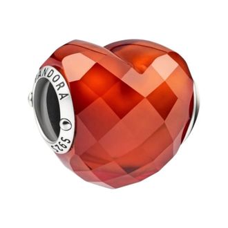 Pandora Femme, Accessoires, Orange, Taille: ONE Size Charme Forme dAmour