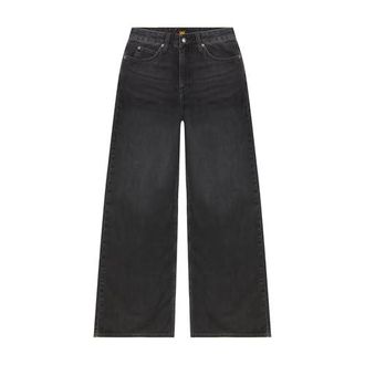 Lee Jean Stella A Line pour Femme, Taille Haute, Coupe Large, Jambe Large, Dark Memory, 30W x 33L