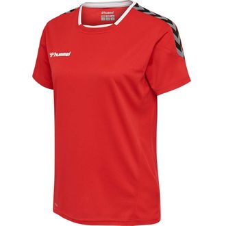 Hummel Hummel Damen Hmlauthentic Poly Jersey Woman S/S Trikot, True Red, XL EU