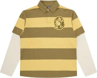 Billionaire Boys Club Homme, Tops, Multicolore, Taille: L Polo Rugby Shirt Applique Astro Layered Stripe