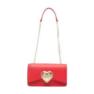 Love Moschino Flap Schultertasche - - Bags - Damen - Rot - ONE SIZE