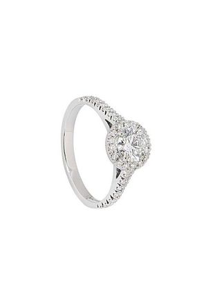 Bespoke Light Green Round Diamond Platinum Ring