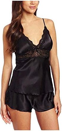 Generic Lingerie sexy pour femme - Ensemble de v&ecirc;tements de nuit sexy, Noir, XXL