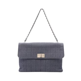 Chanel Pre-owned Vintage Denim Schultertasche - - Pre-owned - Damen - Blau - ONE SIZE