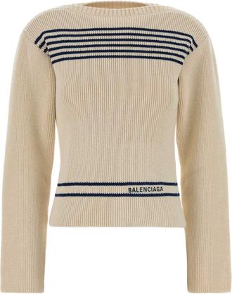 Balenciaga Damen, Strickwaren, Beige, XSGr&ouml;&szlig;e