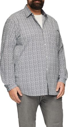 s.Oliver Slim Fit: Gemustertes Hemd mit Kentkragen
