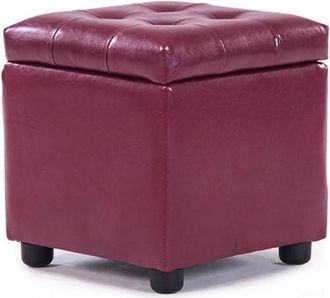 Generic Repose-pieds ottoman de rangement en cuir résistant à leau - Design rectangulaire carré élégant avec rangement caché pour salon, chambre à coucher et 