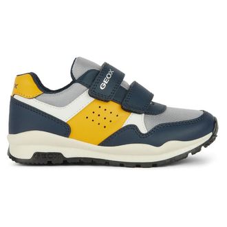 Geox Herren J Pavel A Sneaker, Navy/OCHREYELLOW, 38 EU
