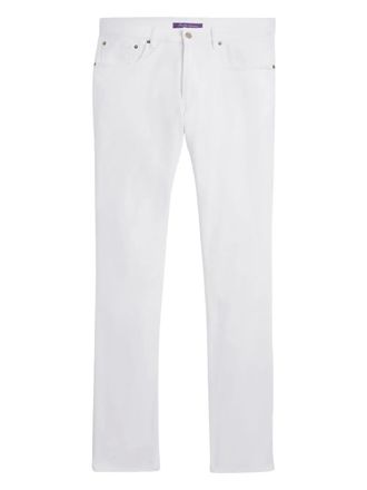 Ralph Lauren Purple Label Klassische Slim-Fit-Jeans - Weiß