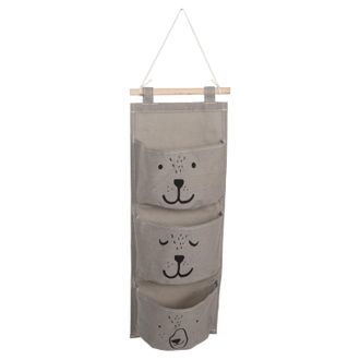 BESPORTBLE Wandh&auml;nge Organizer aus Stoff Multifunktionale Aufbewahrungstasche zum Einh&auml;ngen Platzsparend f&uuml;r Schlafzimmer B&uuml;ro Wohnraum Modernes Design Einfache 