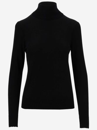 Chlo&eacute; Womens Wool Sweater Black