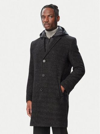 Karl Lagerfeld Wollmantel 455733 564755 Schwarz Regular Fit