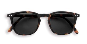 Izipizi Shape E Unisex Sonnenbrille aus Kunststoff in der Farbe Tortoise-Soft Grey Lenses 100% UV-Schutz + 1 Dioptrie, Maße: 14,5cm x 14cm x 4,6cm, SLMSEC02_1