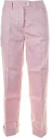 Re-hash Femme, Pantalons, Rose, Taille: W27 Pantalon Court en M&eacute;lange de Lin