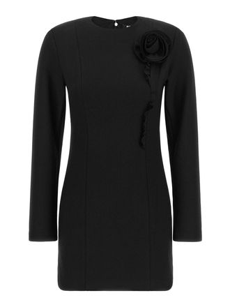 Rotate Knielanges Kleid - Schwarz