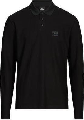 A|X Armani Exchange Polo &agrave; manches longues en coton