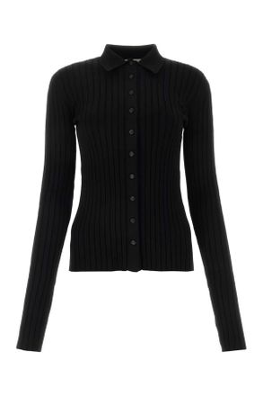 Nensi Dojaka Shirt Cardigan - Black
