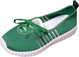 Generic Baskets Orthop&eacute;diques Confortables Basket Running pour Femme Plates D&eacute;contract&eacute;es Femmes Paillettes Mode Printemps T&eacute; Maille Solide Lacets Soulagement