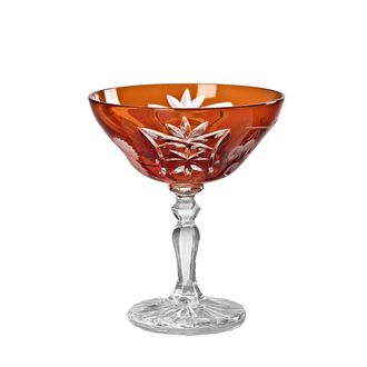 Cristalica Likörglas Likörschale Schnapsglas Handgeschliffen Traube Kristall Glas 45 ml