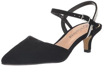 Bella Vita Womens Katriana Pump, Black Suede Leather, 10 Narrow