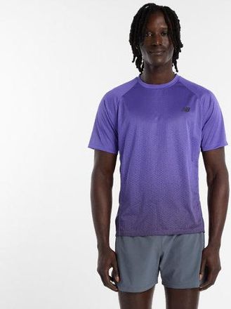 New Balance Herren Viz-Tech Run T-Shirt in Violett, Poly-Strick, Gr&ouml;&szlig;e 2XL