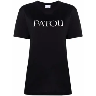 Patou Logo Print T-shirt - Black