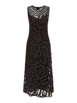 Pinko Robe Au Genou - Marron