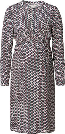 Esprit Dress Woven Nursing Long Sleeve Allover Print