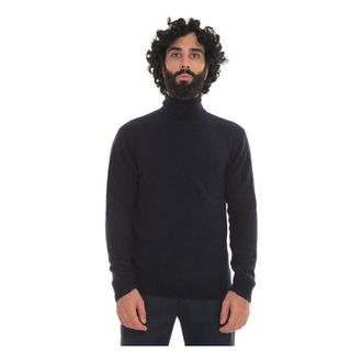 Hindustrie Kaschmir-Mix Slim Fit Rollkragenpullover - - Knitwear - Herren - Blau - L