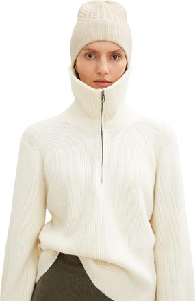 Tom Tailor Damen Basic Strickmütze 1032648, 28130 - Soft Buttercream, ONESIZE