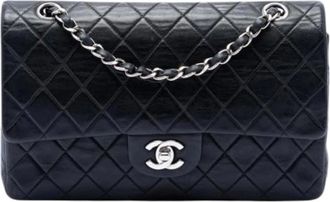 Chanel Sac port&eacute; &eacute;paule Double Flap Pre-owned - Femme - Pre-owned - Noir - Taille: ONE Size