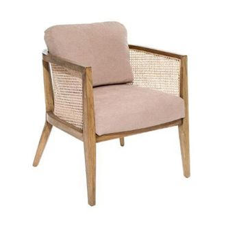 Atmosphera Atmosphera - Fauteuil Cannage Design Koza 78cm Taupe