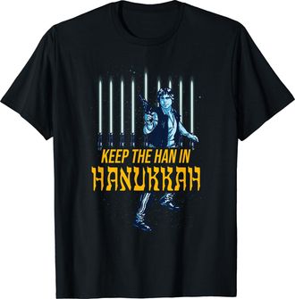 Star Wars Han Hanukkah Menorah Lightsaber T-Shirt
