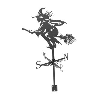 IFUNDOM Wetterfahne für Garten und Dach Drehbar Wetterfest Outdoor Windanzeiger für Pavillon und Garage Dekorative Windrichtungsanzeige Farmhouse Stil