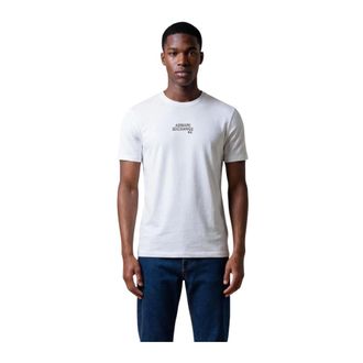 A|X Armani Exchange Homme, Tops, Blanc, Taille: XS T-shirt imprim&eacute; &agrave; col rond et manches courtes