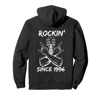 BDAZ Rockin Since 1996 Rock-Gitarre zum 30. Geburtstag, 30 Jahre alt Pullover Hoodie