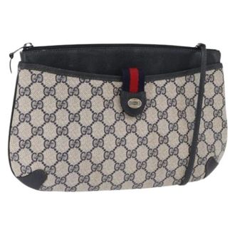 Gucci Sac bandouli&egrave;re vintage GG Canvas Pre-owned - Femme - Pre-owned - Bleu - Taille: ONE Size