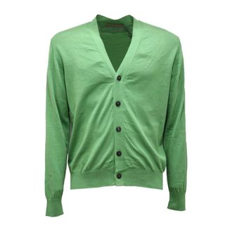 Original Vintage Dexter Cardigan - - Knitwear - Herren - Gr&uuml;n - M