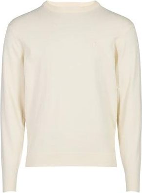 Replay Pull droit col rond en coton et cachemire